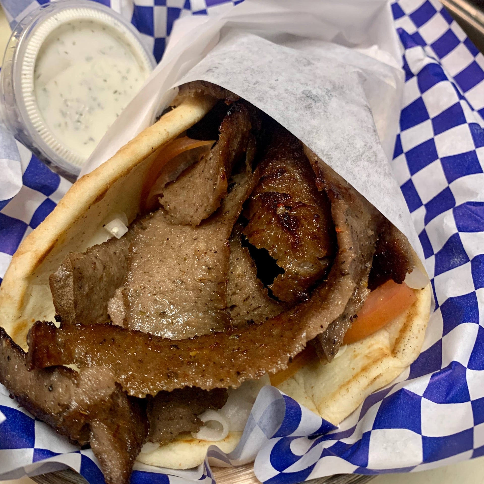 Gyros Sandwich | Greek Corner Cafe